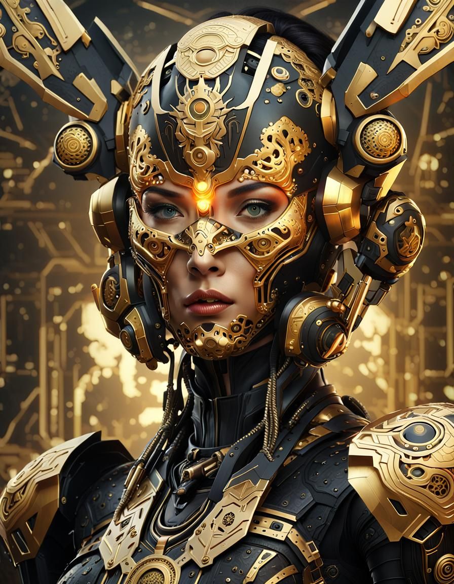 Female Mecha inspired by Balinese elements 🇮🇩 - AI Generated Artwork ...