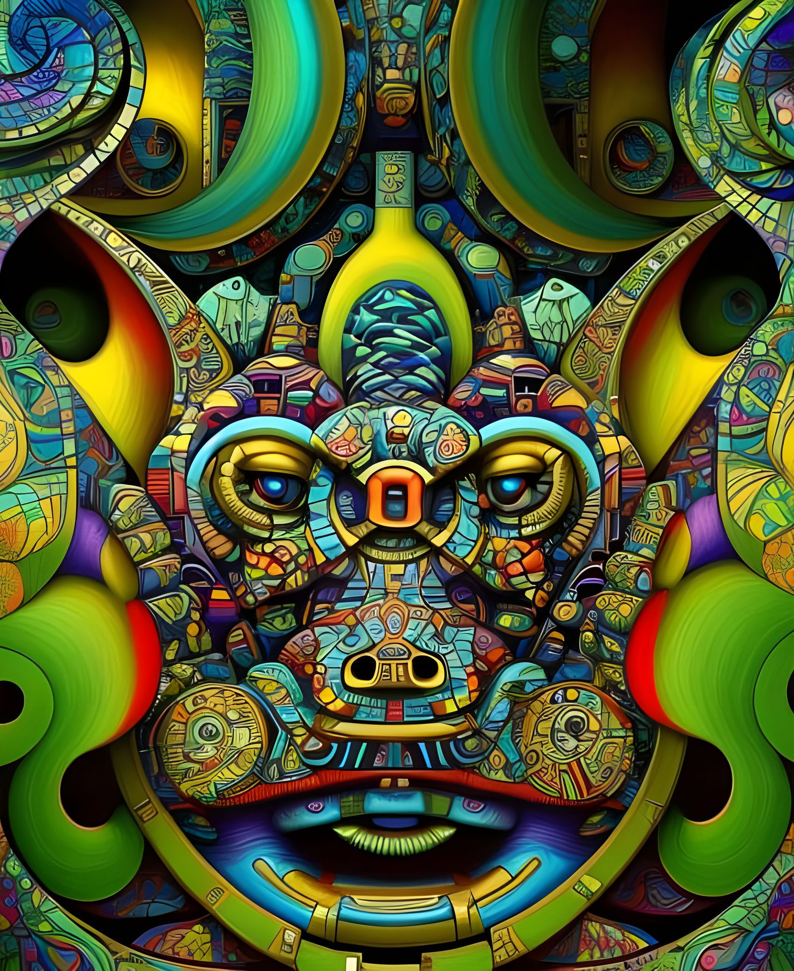 Abstract intricate psy-art 09jun23 - AI Generated Artwork - NightCafe ...