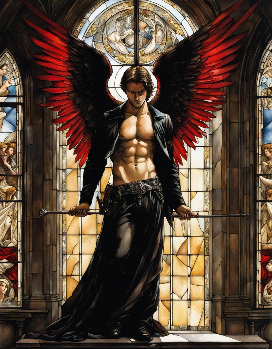 Pen and watercolor style of, Julie Bell, Alessandro Tomassetti, Titian ...