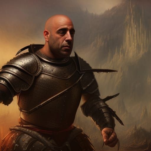 A warrior most mighty : Joe rogan - AI Generated Artwork - NightCafe ...