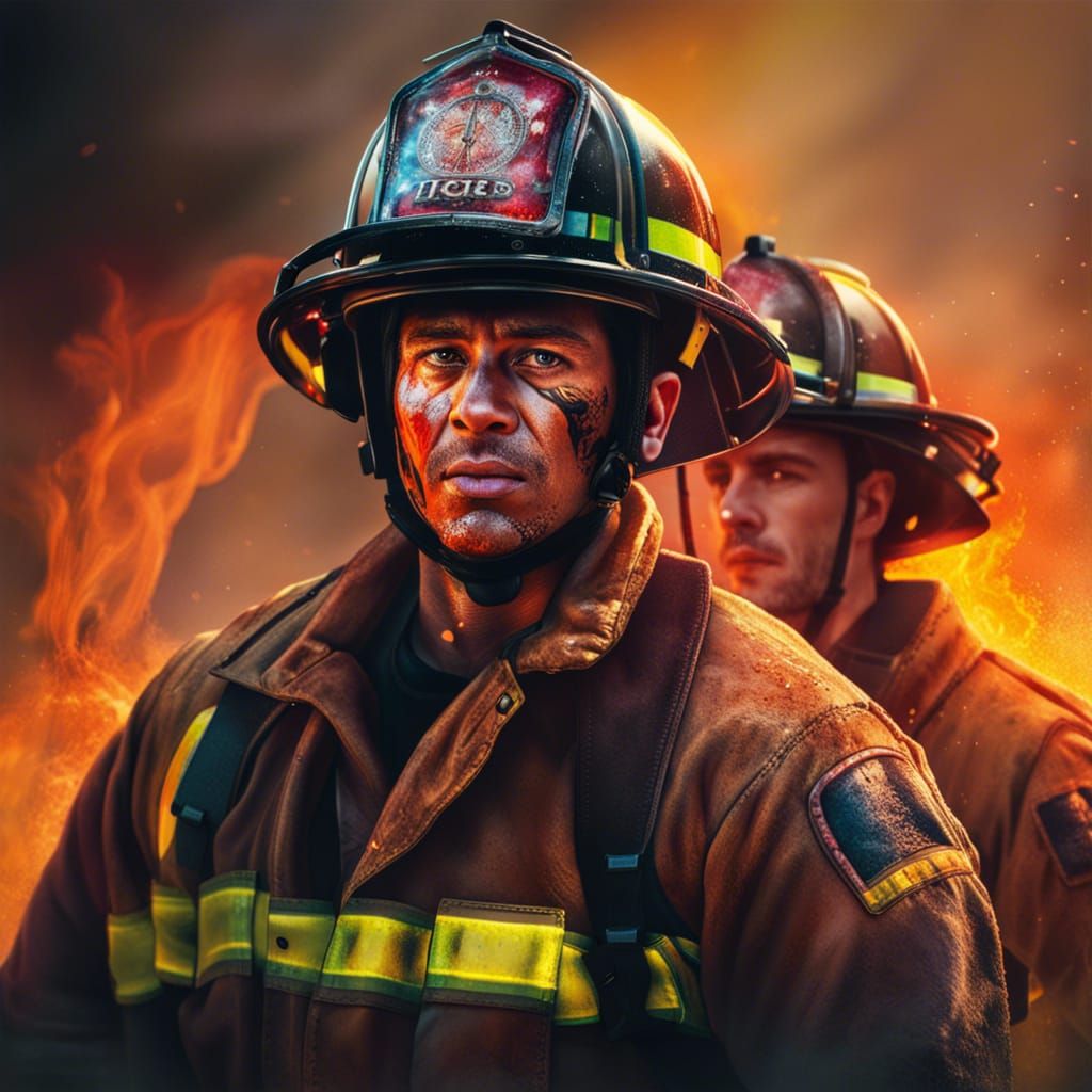 Firefighters - AI Generated Artwork - NightCafe Creator