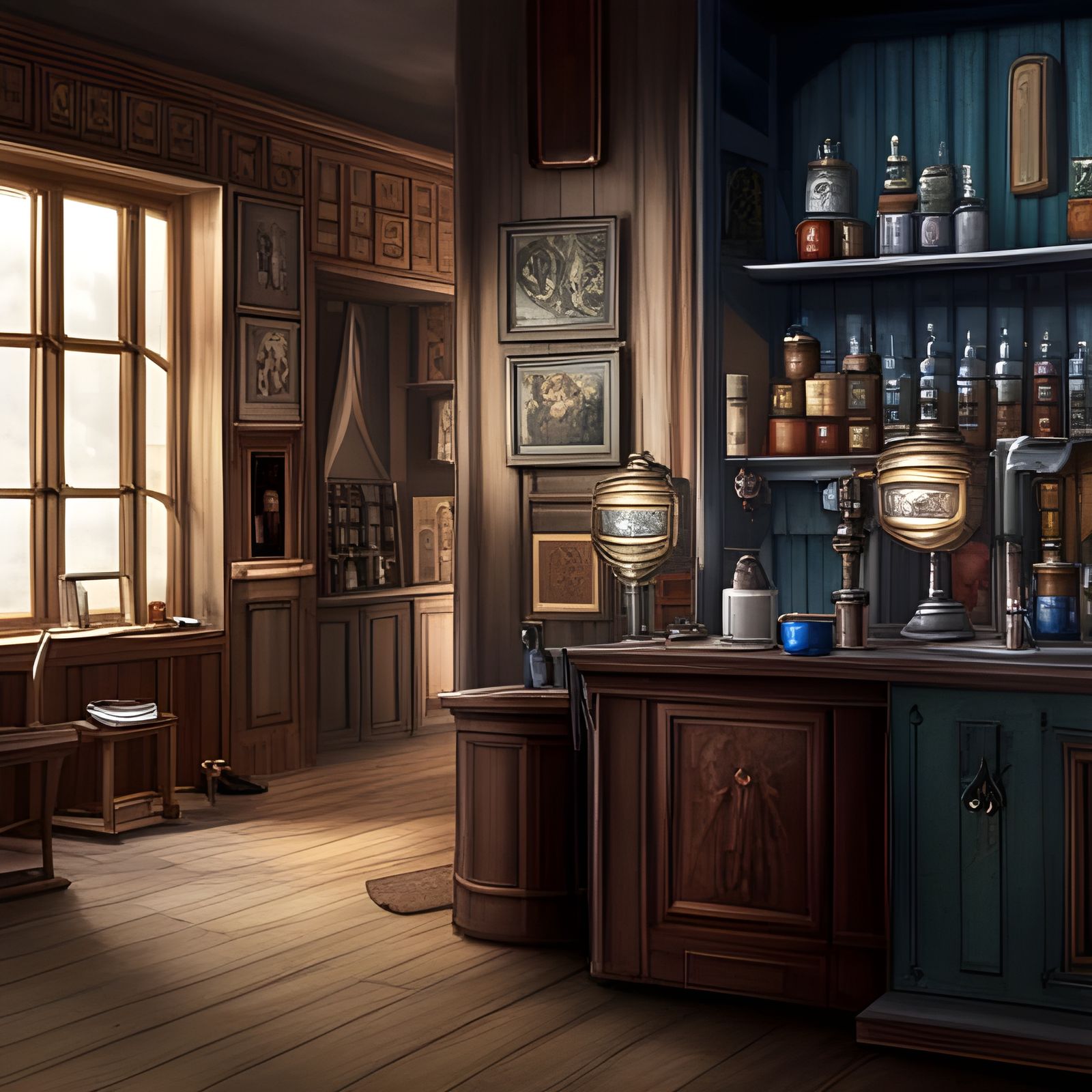 Apothecary Shop - AI Generated Artwork - NightCafe Creator