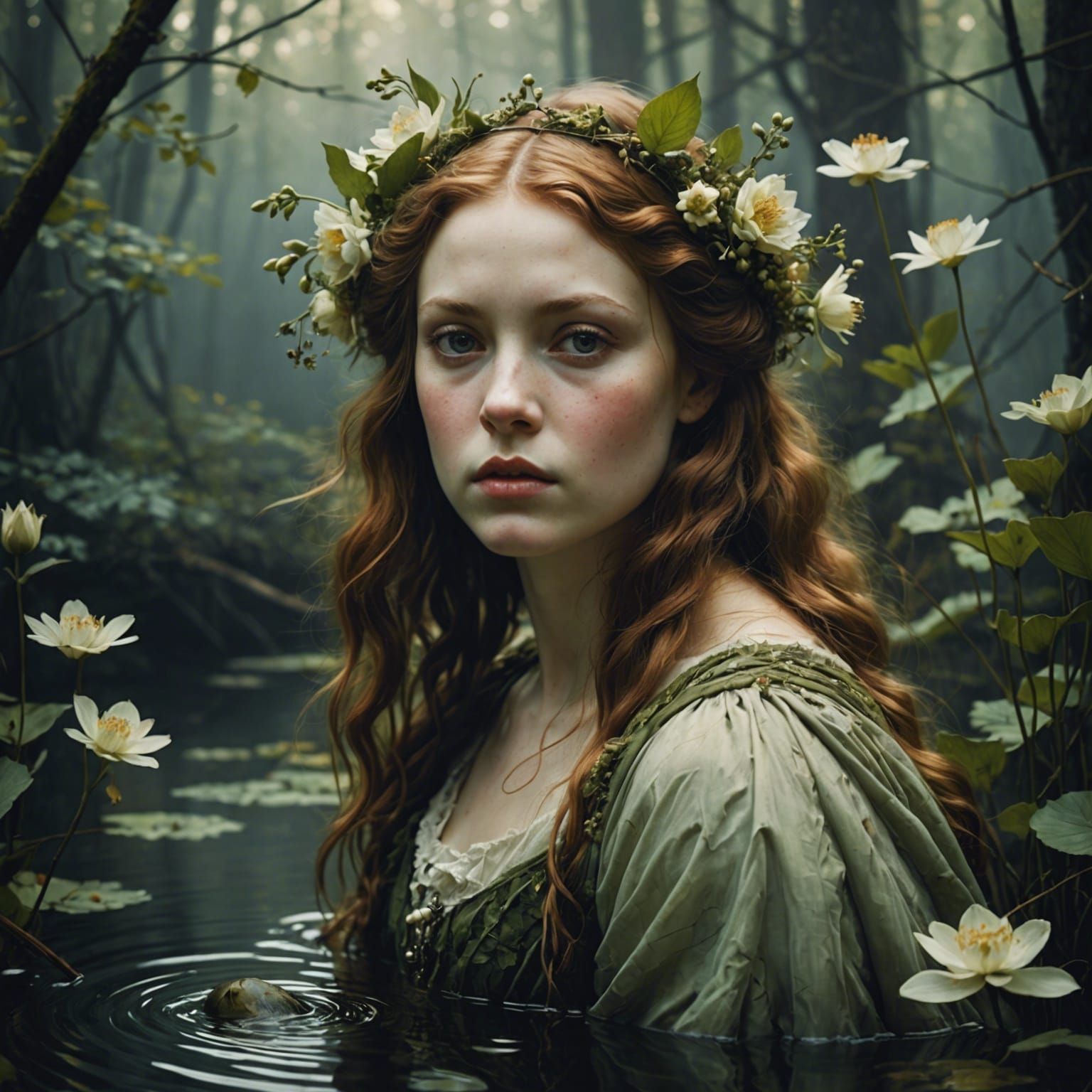 Ophelia's dream - AI Generated Artwork - NightCafe Creator