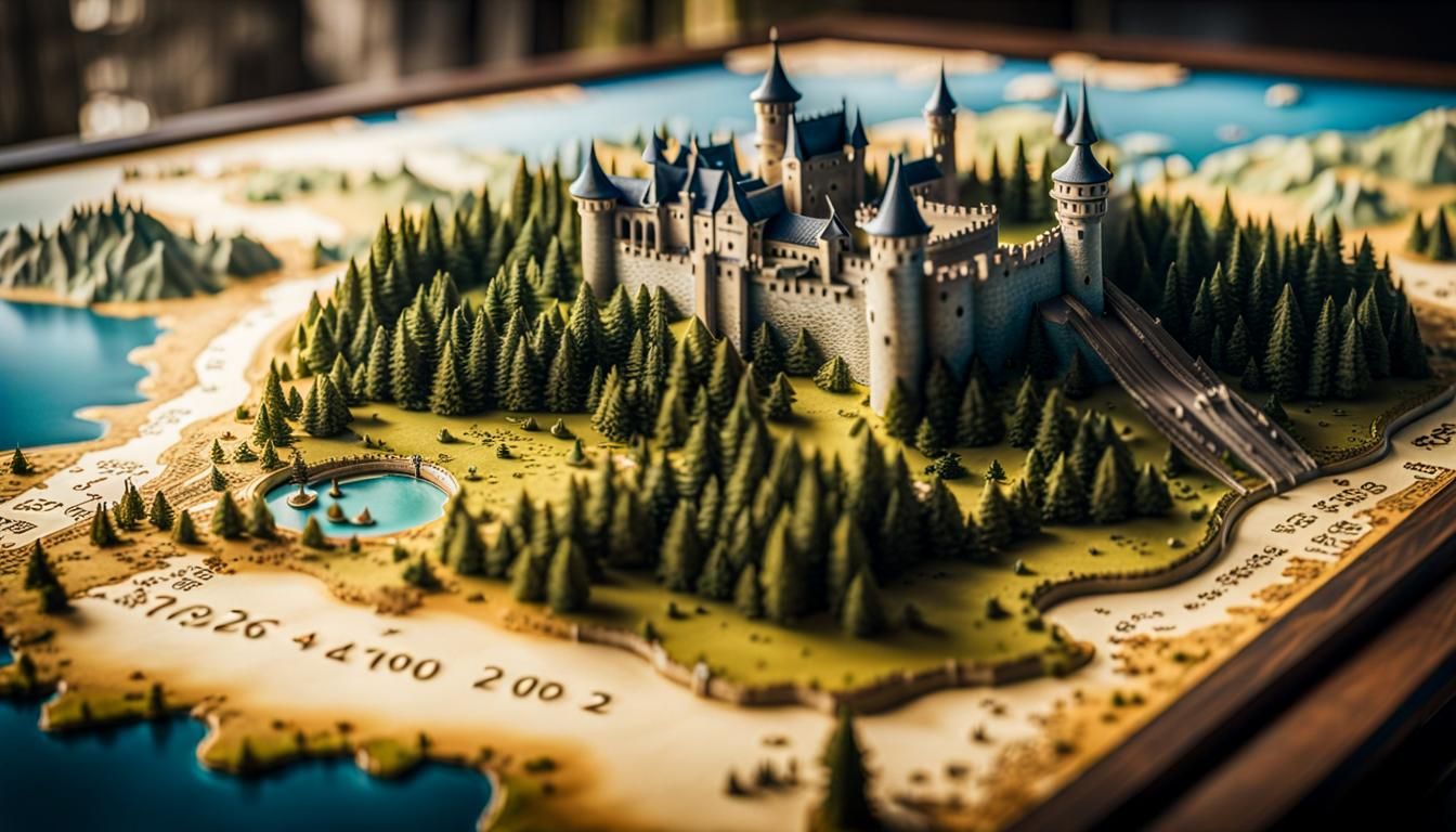 3D Map - AI Generated Artwork - NightCafe Creator