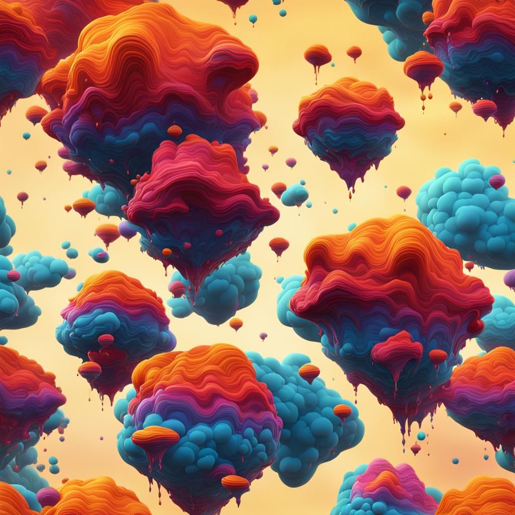 Floating colors - AI Generated Artwork - NightCafe Creator