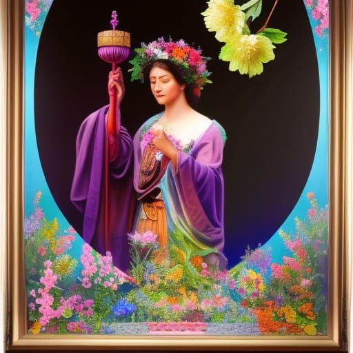 In flowers we trust - AI Generated Artwork - NightCafe Creator