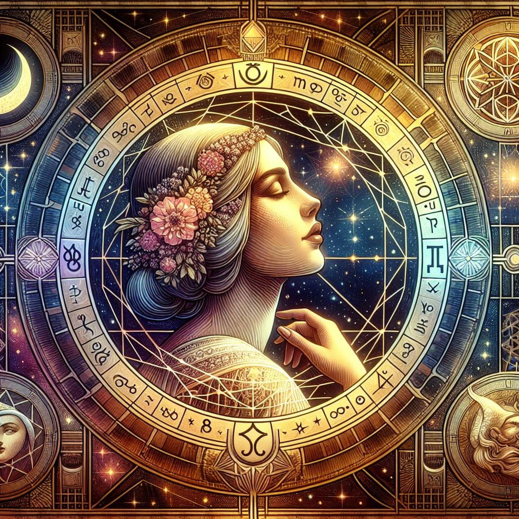 New moon energy astrology signs sacred geometry symbols nurturing woman ...