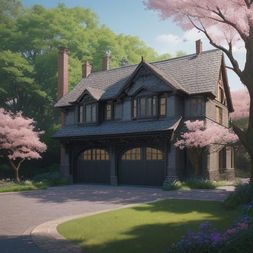 Victorian House Design - Ethereal Victorian Mansion in Vibra...