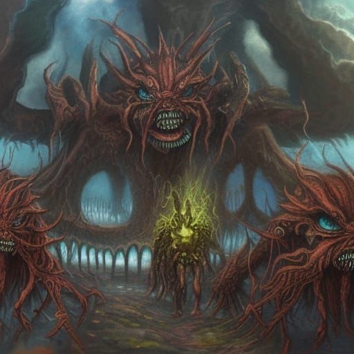 astral demons, hellish multitudes, mutant hordes, buggy colossal ...