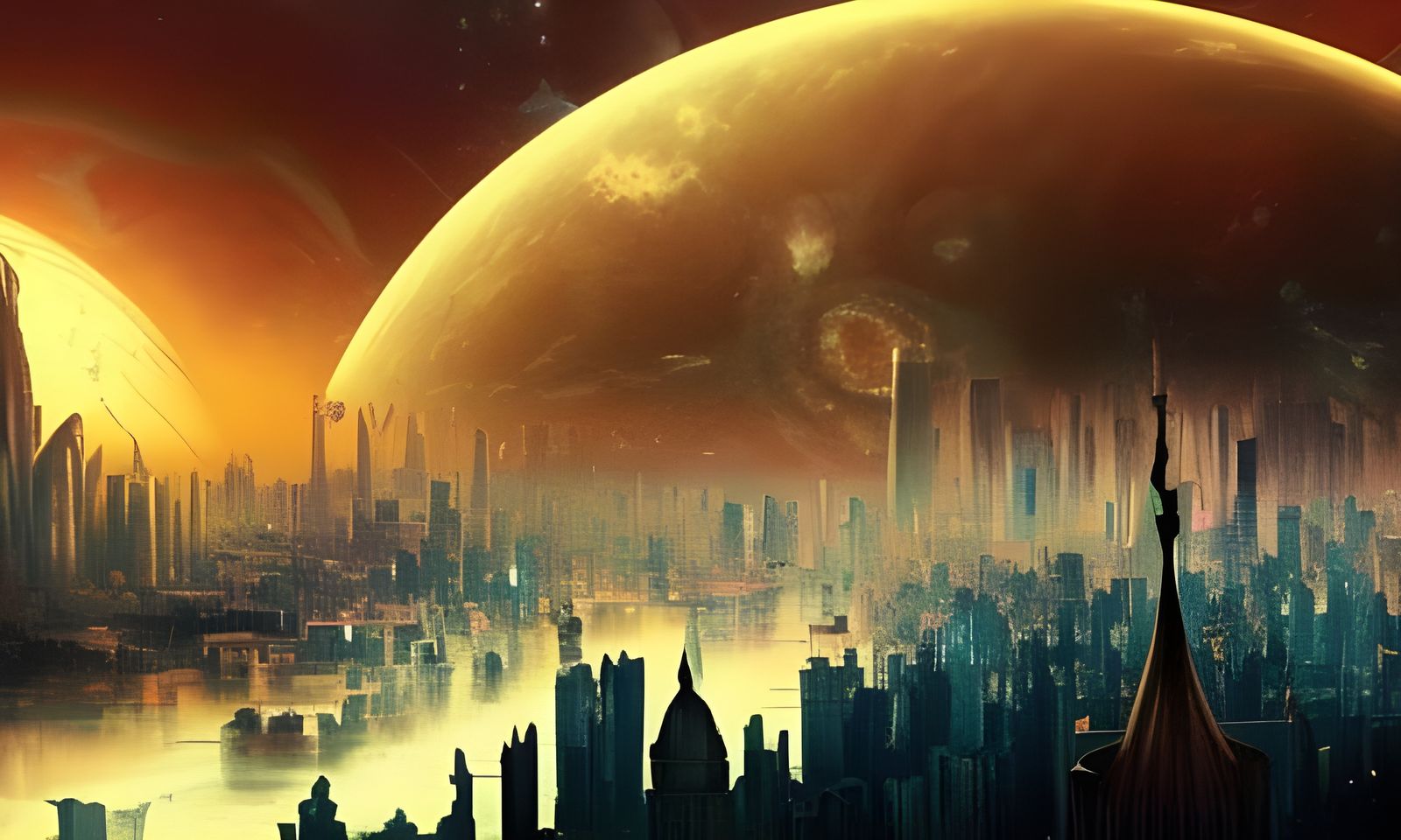 A Magnificent Otherworldly Cityscape Pulled Into The Eighth Dimension ...