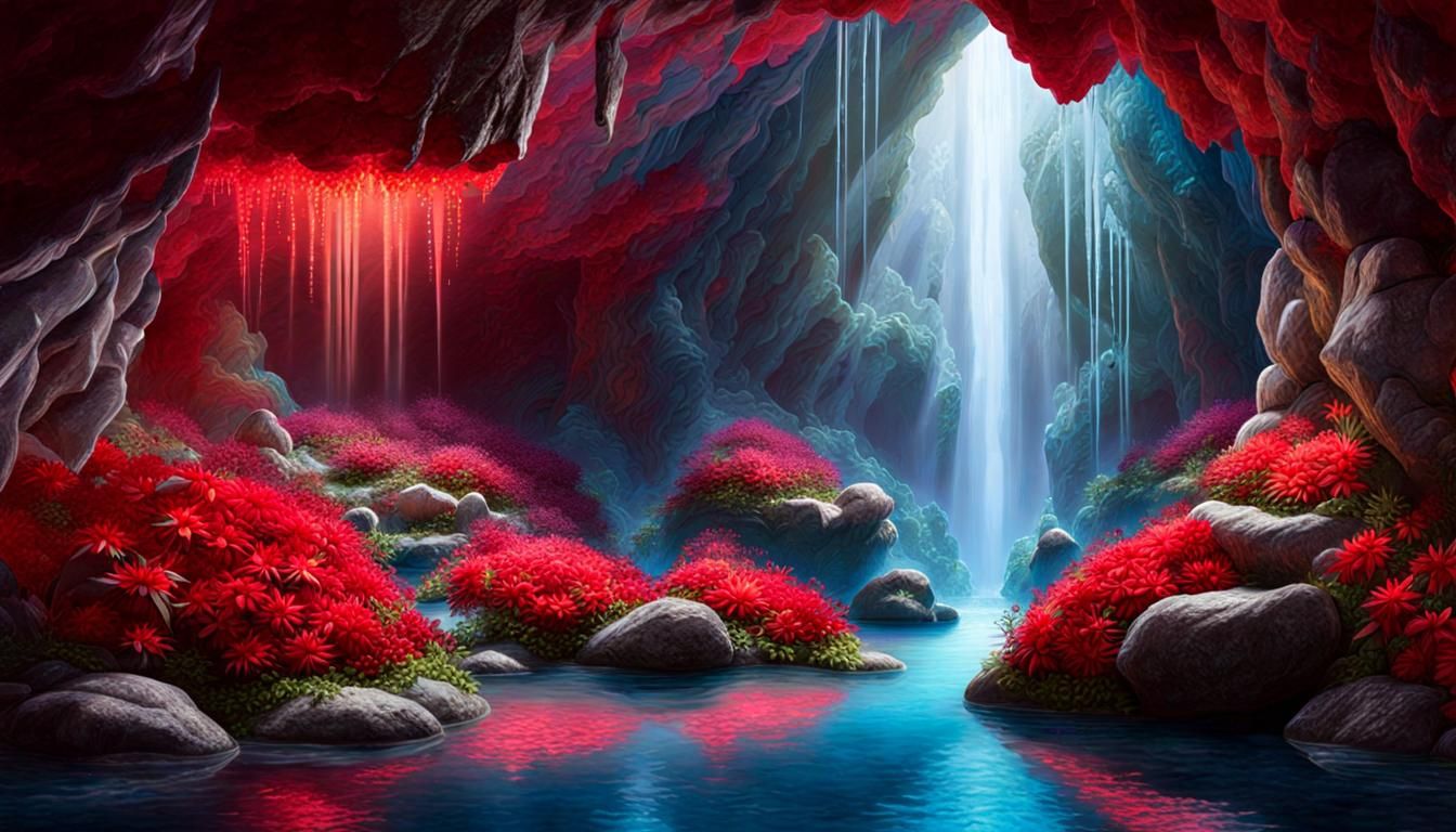 Hidden Grotto... - AI Generated Artwork - NightCafe Creator