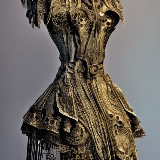 Raygun gothic dress 4-1 - AI Generated Artwork - NightCafe Creator