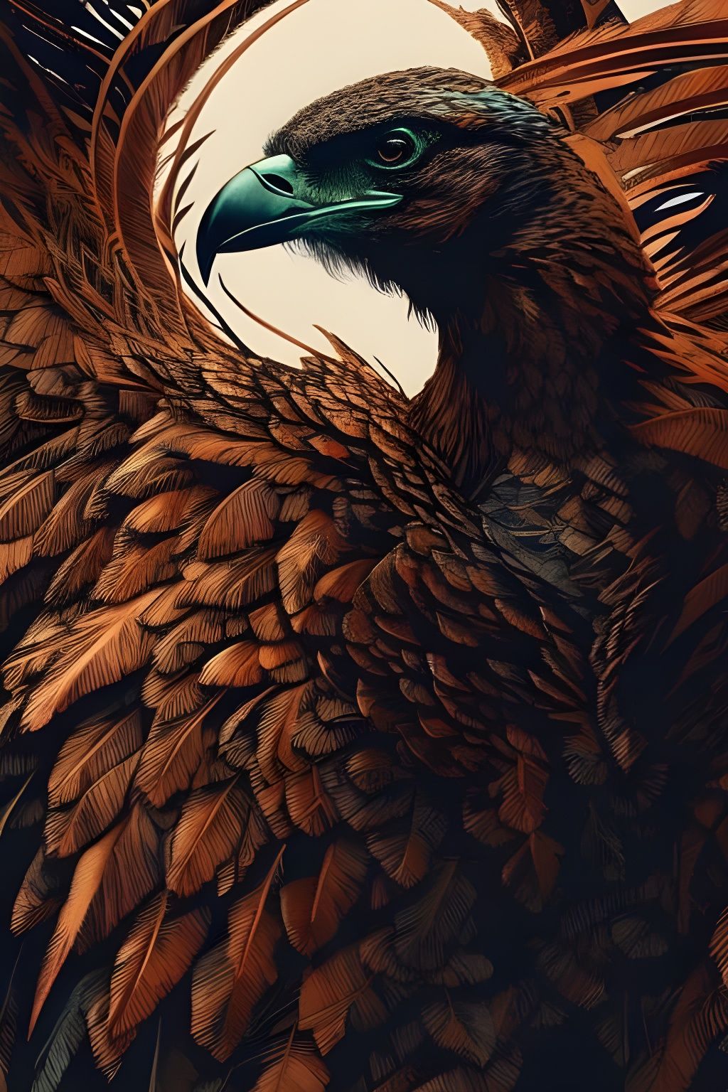 Red Vulture - AI Generated Artwork - NightCafe Creator