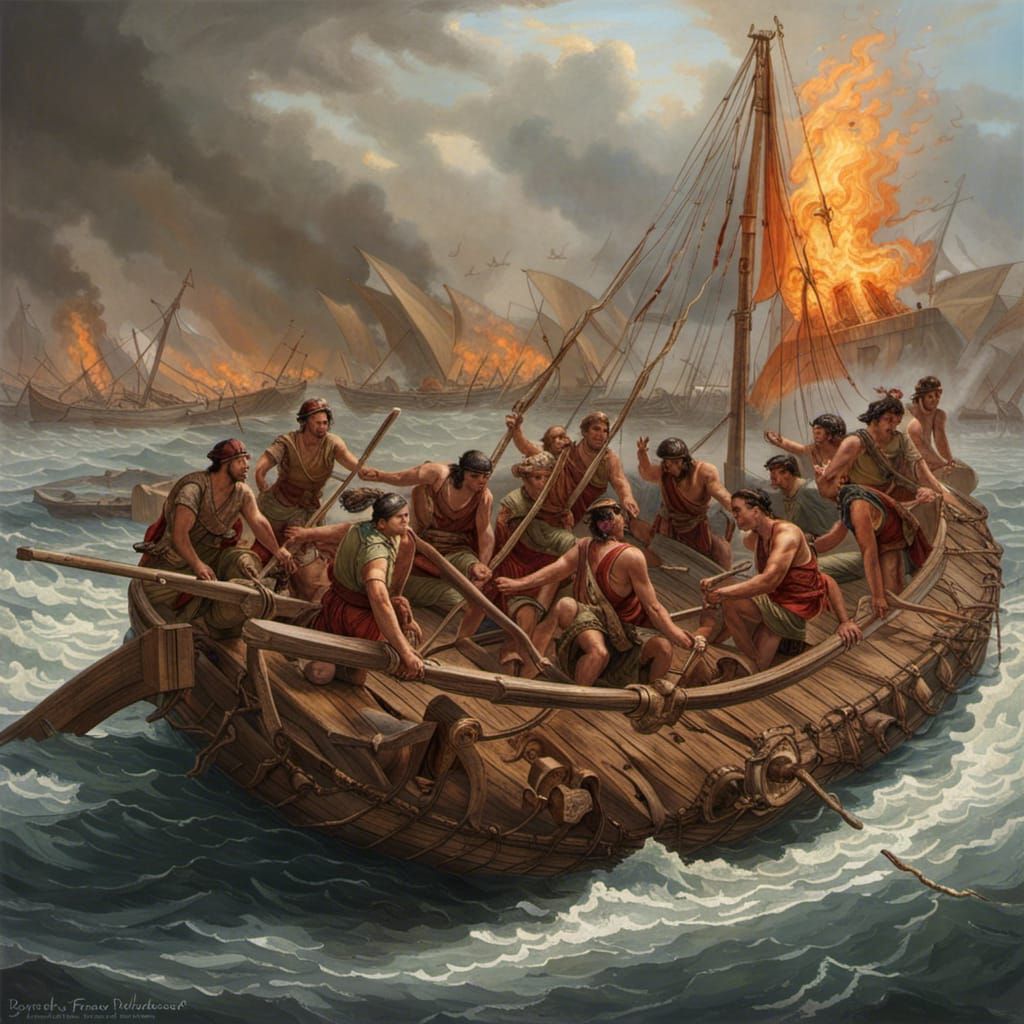 American Fire Raft - AI Generated Artwork - NightCafe Creator