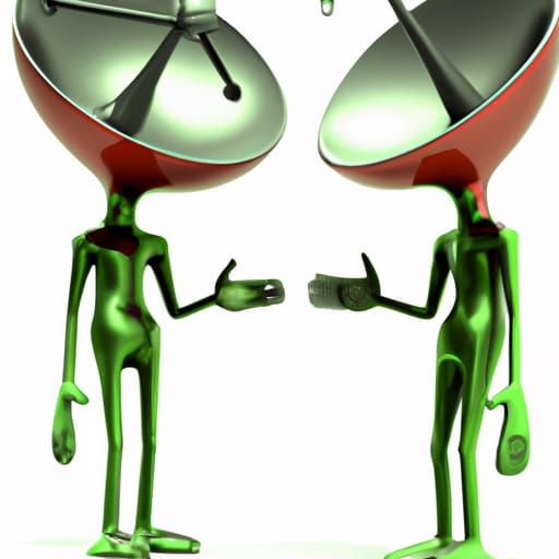 Alien communication - AI Generated Artwork - NightCafe Creator