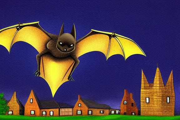 Happy bat - AI Generated Artwork - NightCafe Creator