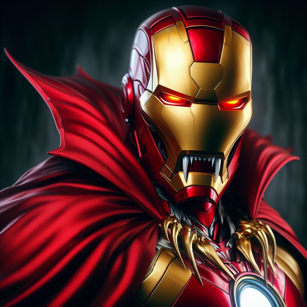 fusion concept of Iron Man as a vampire - AI Generated Artwork ...