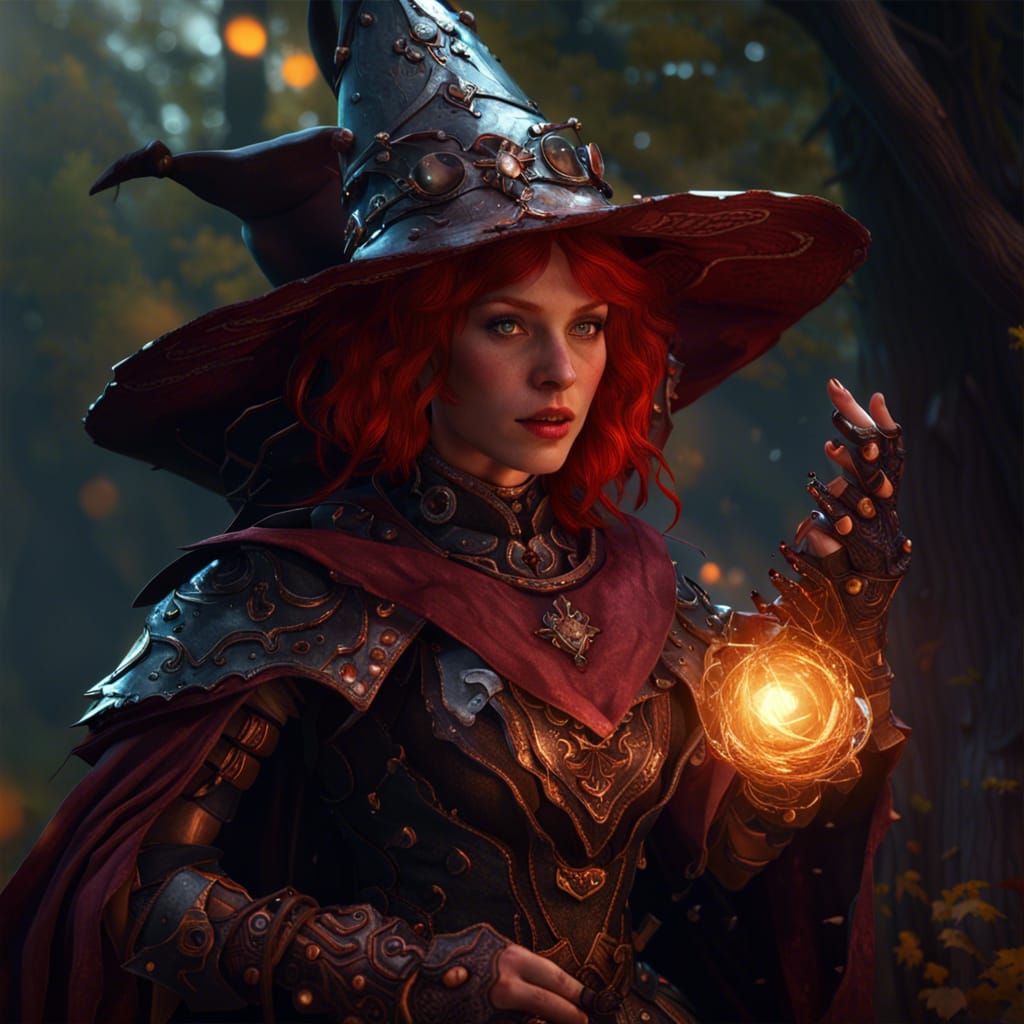 Witch Of The Knight Squad - AI Generated Artwork - NightCafe Creator
