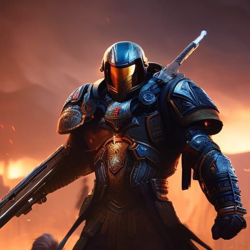 Heavy infantry of the Korea Goryeo Dynasty in War battle armour - AI ...