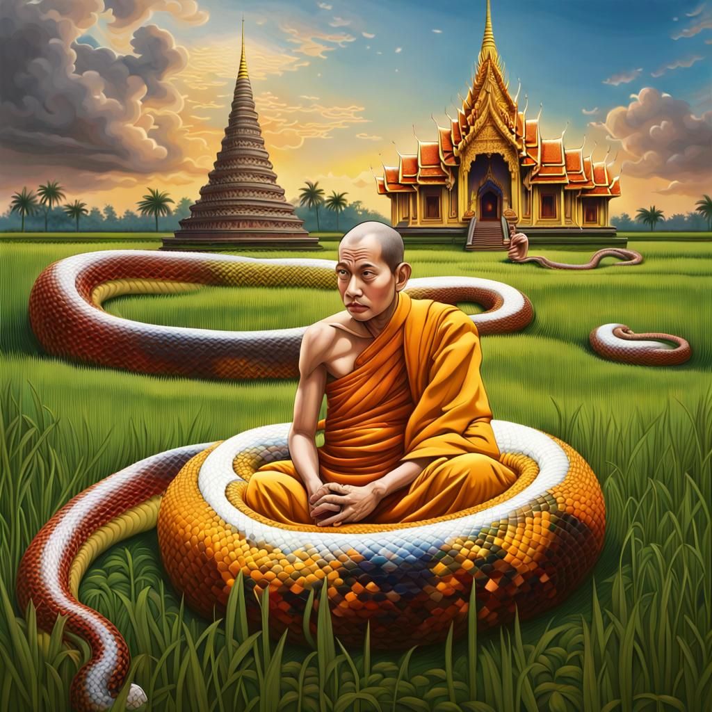 Phra Luang Phor Tuad, the Miraculous Monk - AI Generated Artwork ...