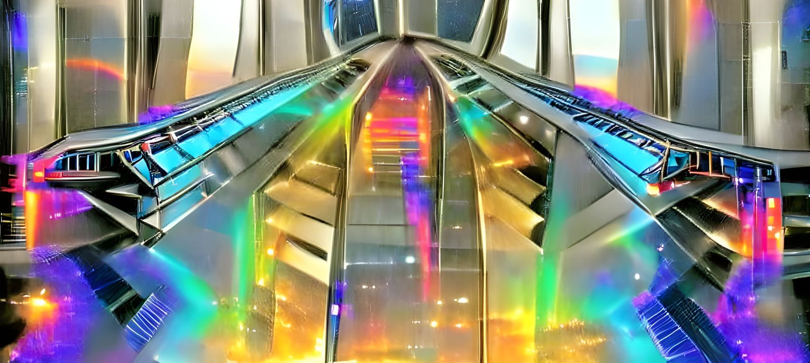 Escalator to Heaven - AI Generated Artwork - NightCafe Creator