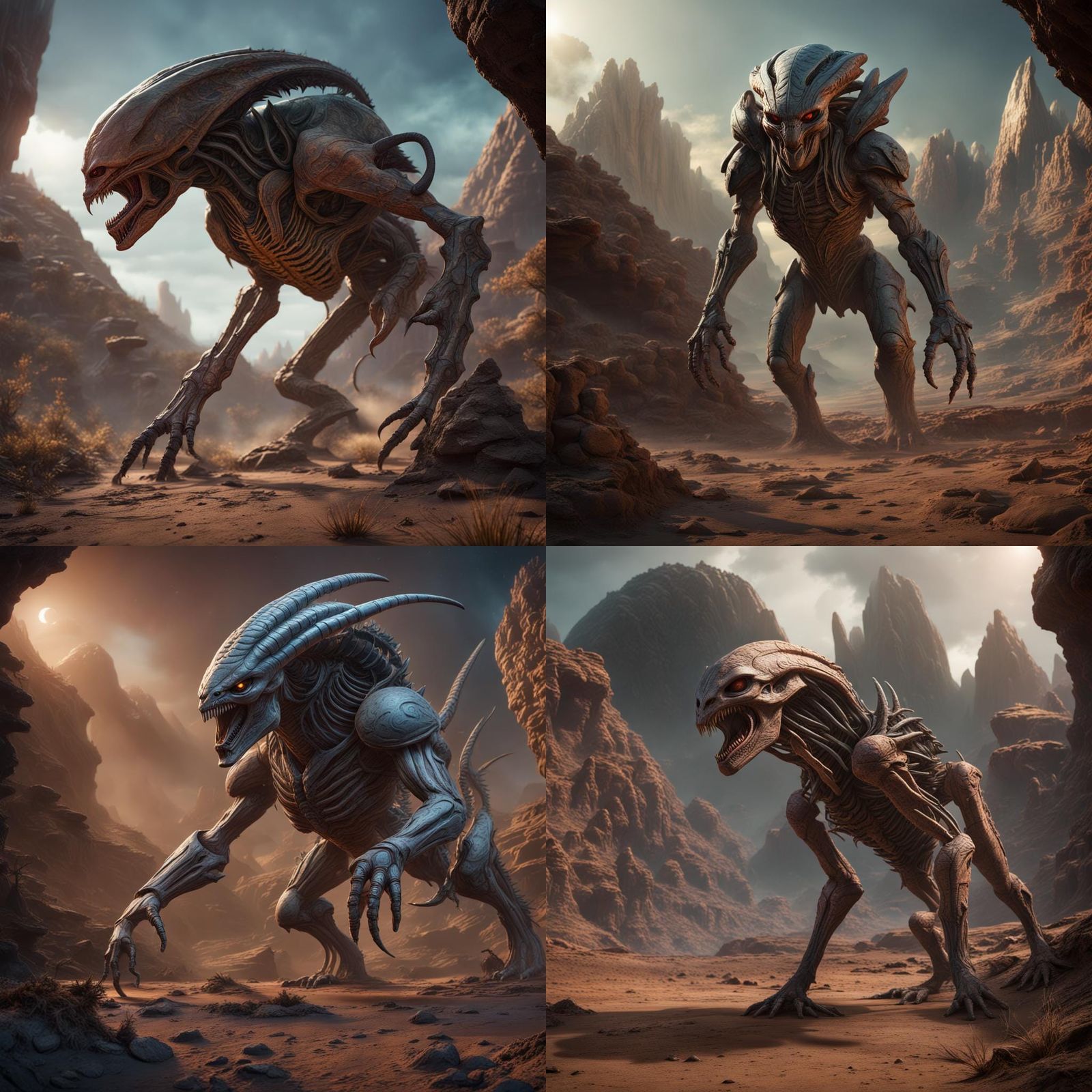 On a distant planet, an ancient fossilized alien predator has been ...