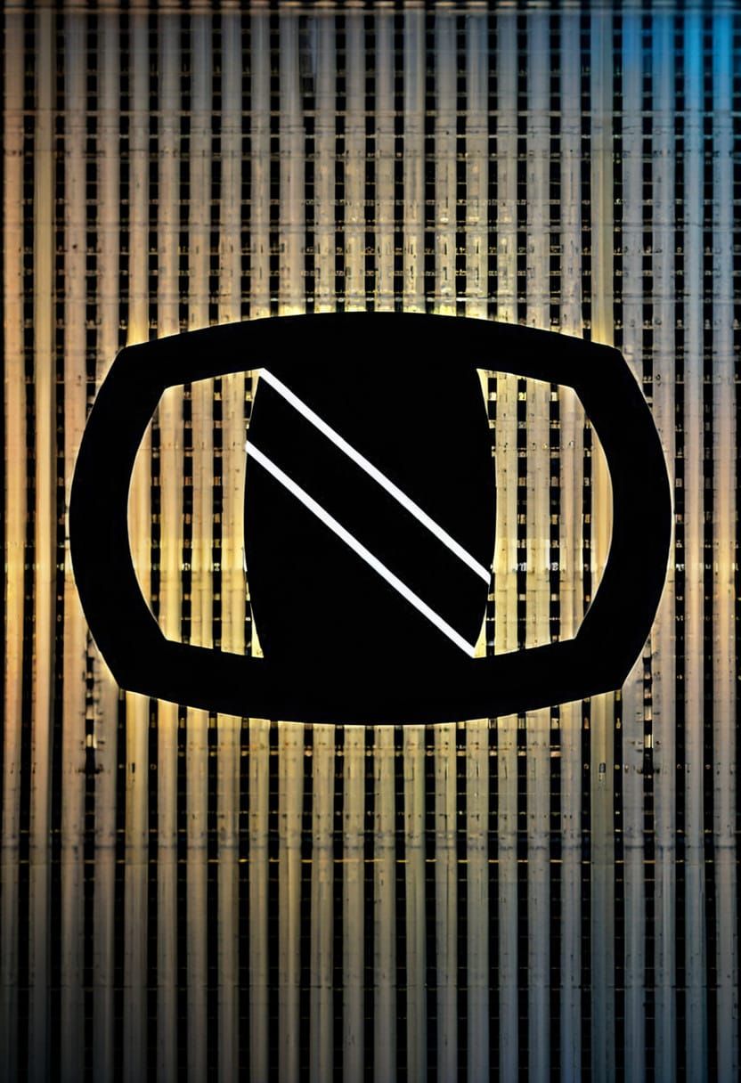 Epic Letter N Radiates Otherworldly Glow in Dark, ... - AI Art