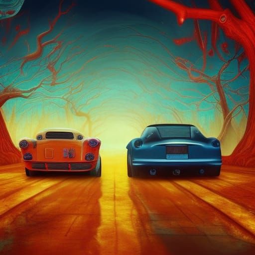 Fast cars - AI Generated Artwork - NightCafe Creator