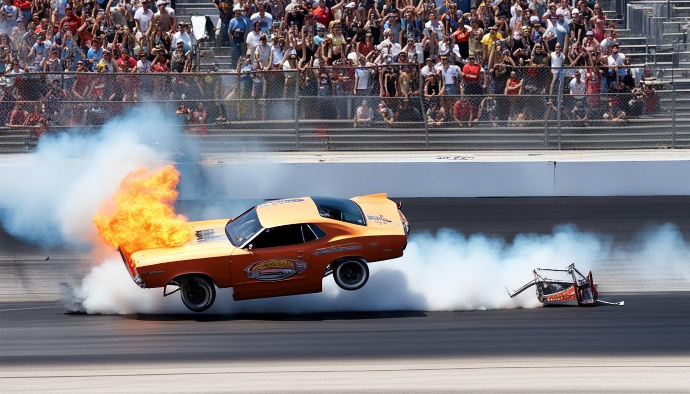 During a drag racing event... - AI Generated Artwork - NightCafe Creator