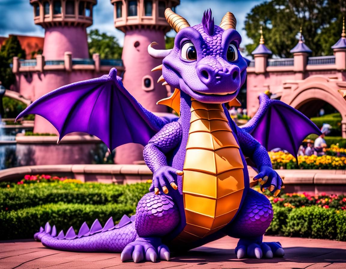 Figment - Adorable Figment Dragon Character at EPCOT