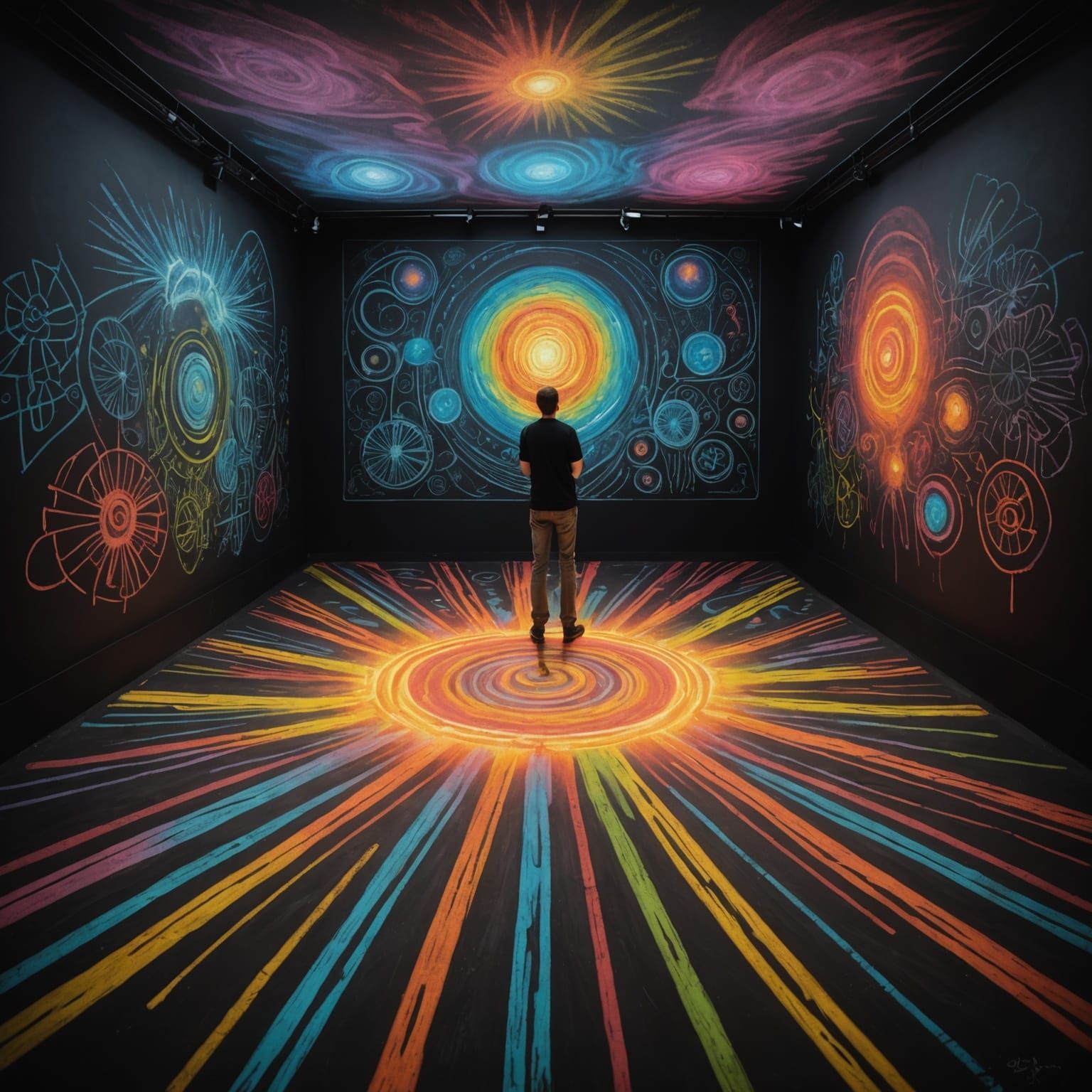 Chalk room - AI Generated Artwork - NightCafe Creator