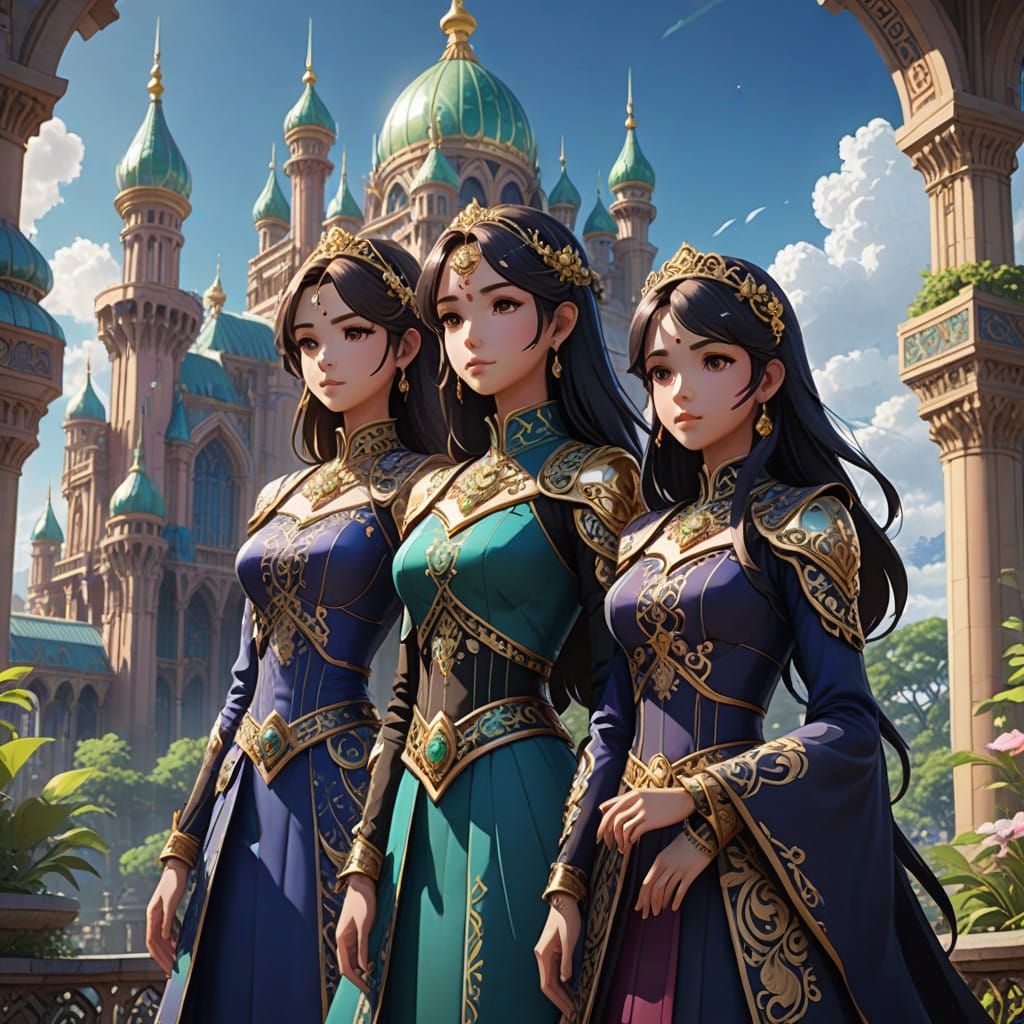 The arabic princess - Elegant Arabic Princesses in Crystal P...