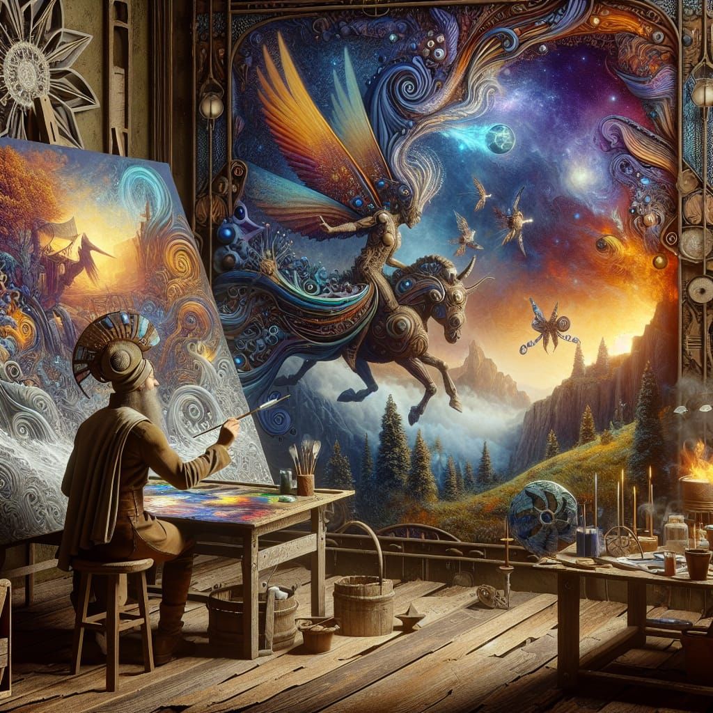 Artist in Funk Art - AI Generated Artwork - NightCafe Creator