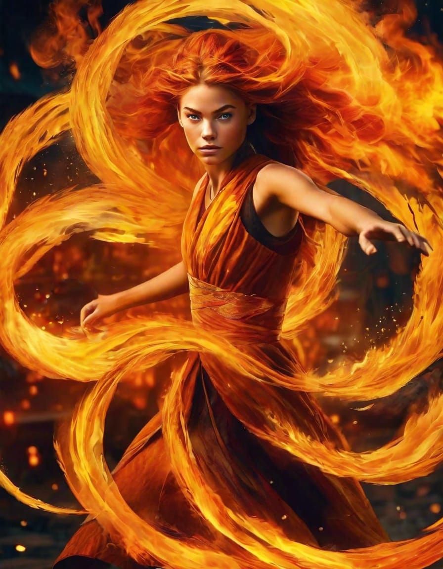 Firebender - AI Generated Artwork - NightCafe Creator