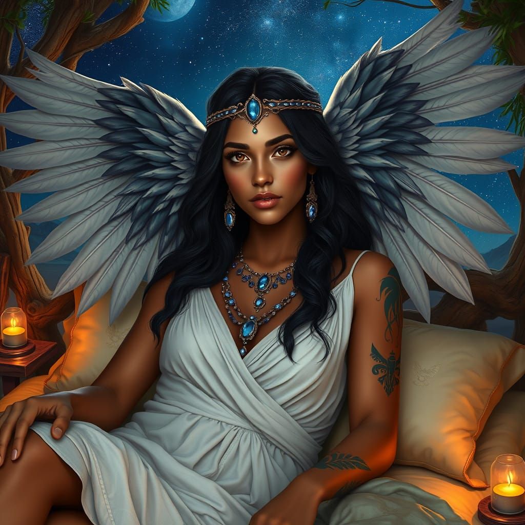 Ishtar, Mesopotamian Goddess of Heaven and Earth, ... - AI Art