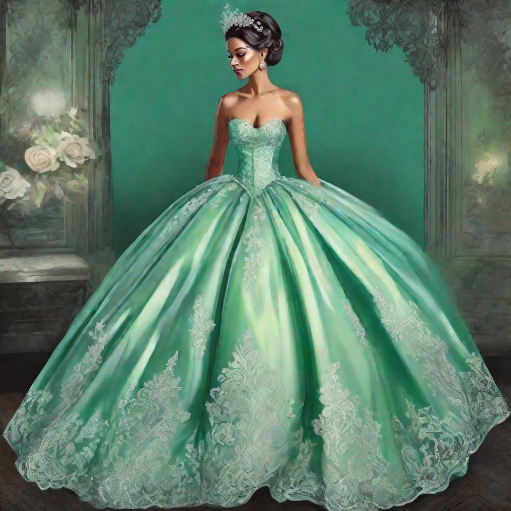 Smooth Gunmetal foil. Metal feligree room. Hyperdetailed Painterly ...