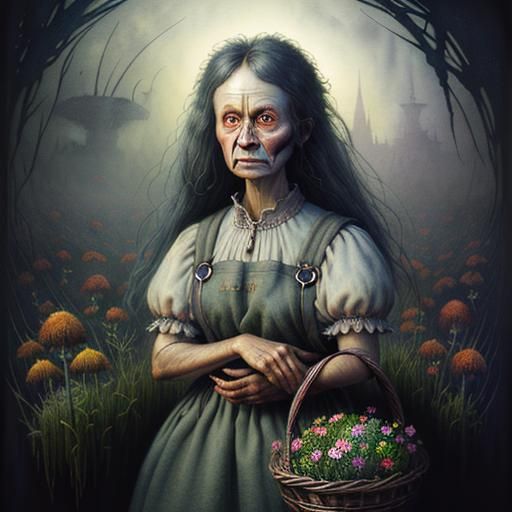 The old woman - AI Generated Artwork - NightCafe Creator