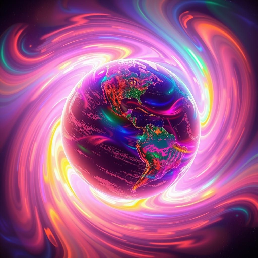 All the colors ever created have exploded and are circling the planet ...