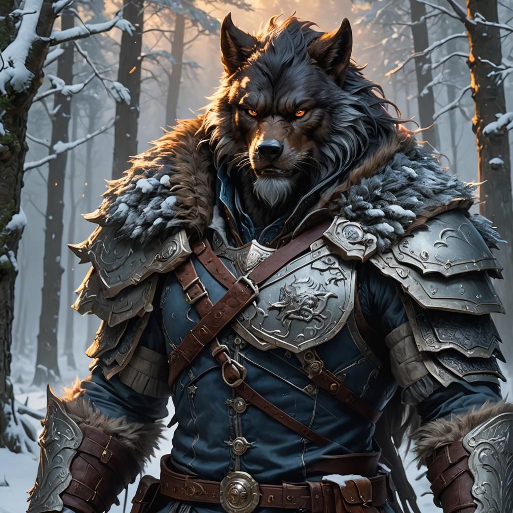 Wolfkind Warrior - AI Generated Artwork - NightCafe Creator