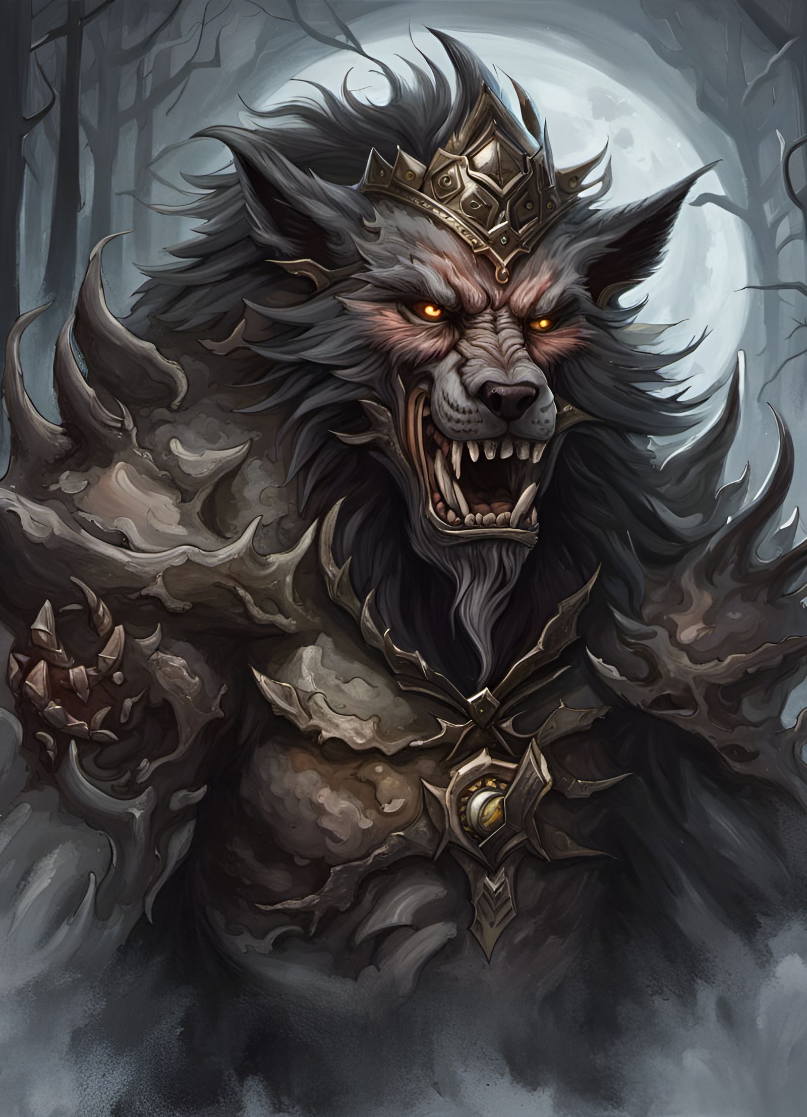 Werewolf King - AI Generated Artwork - NightCafe Creator