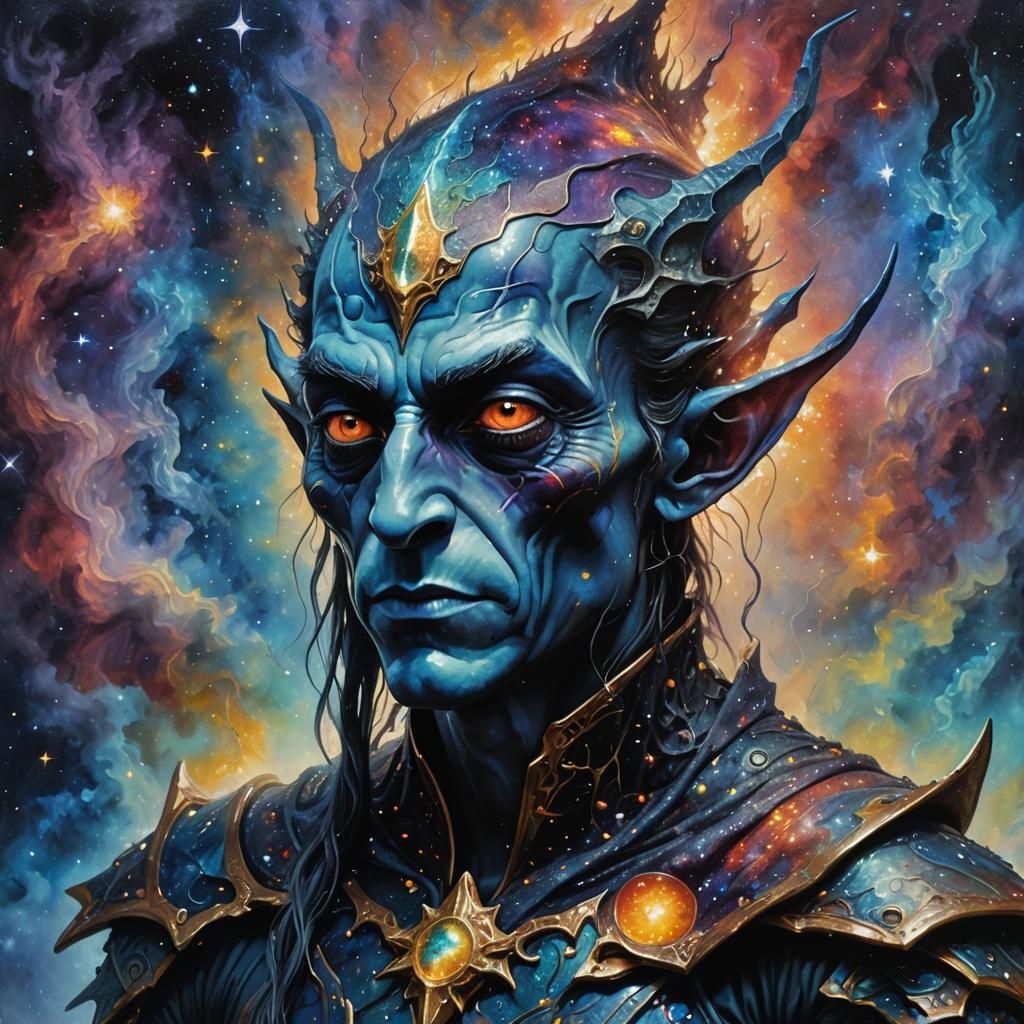Cosmic Dark Elf, Ivellios Kerynstacia (Starshield) - AI Generated ...