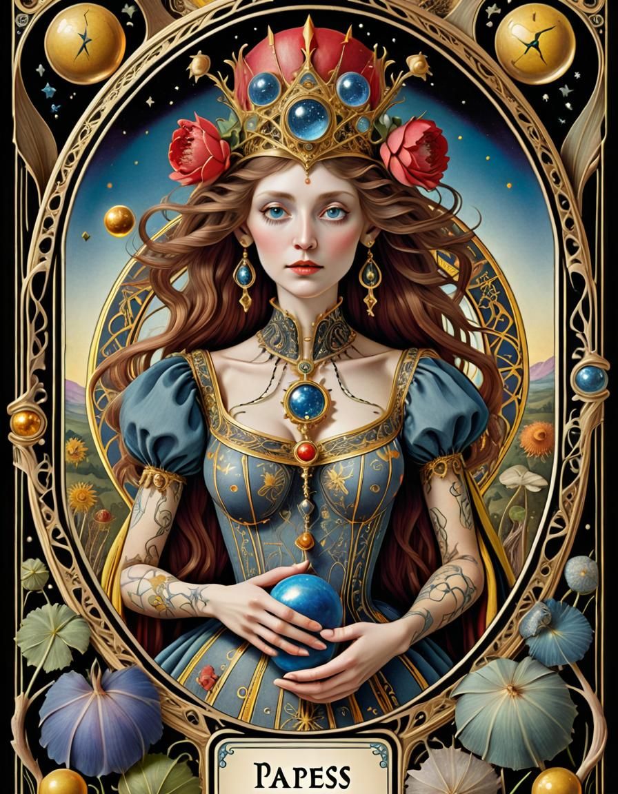 THE PAPESS TAROT CARD - AI Generated Artwork - NightCafe Creator