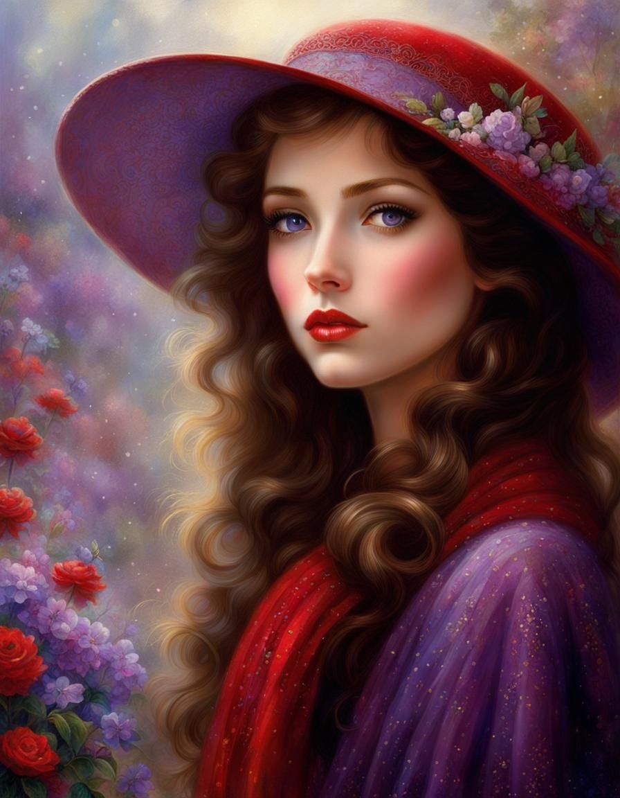 Portrait of a young lady - AI Generated Artwork - NightCafe Creator