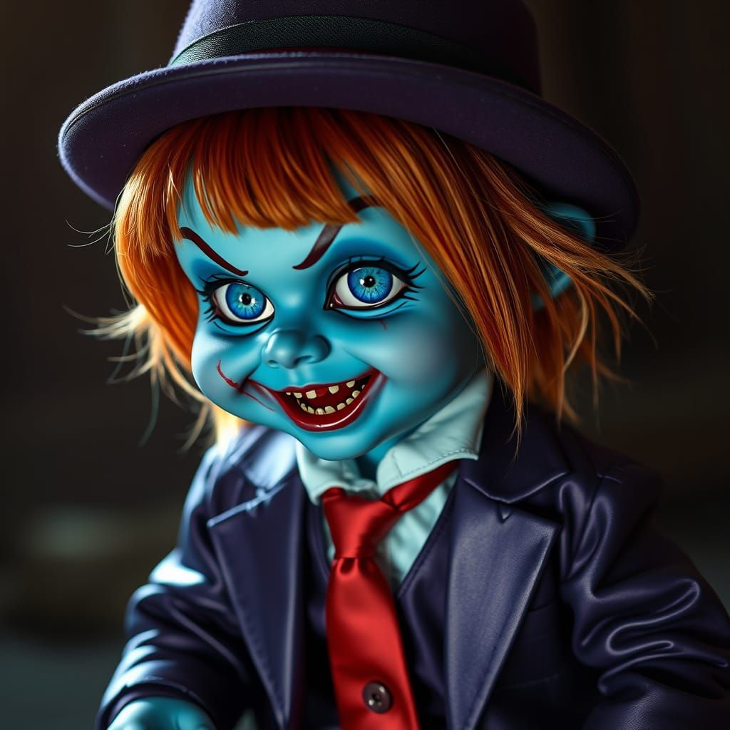 Evil Child in Dark Gothic Style - AI Art