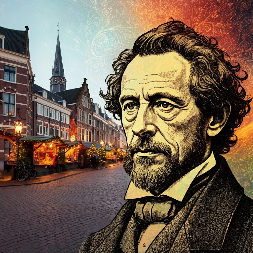 Portrait of Charles Dickens - Portrait of Charles Dickens