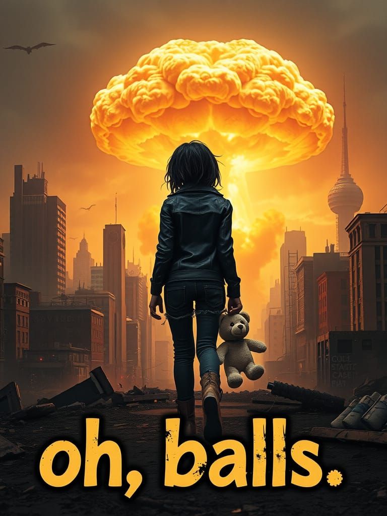 balls - Cyberpunk Apocalypse in Neon-Lit Ruins