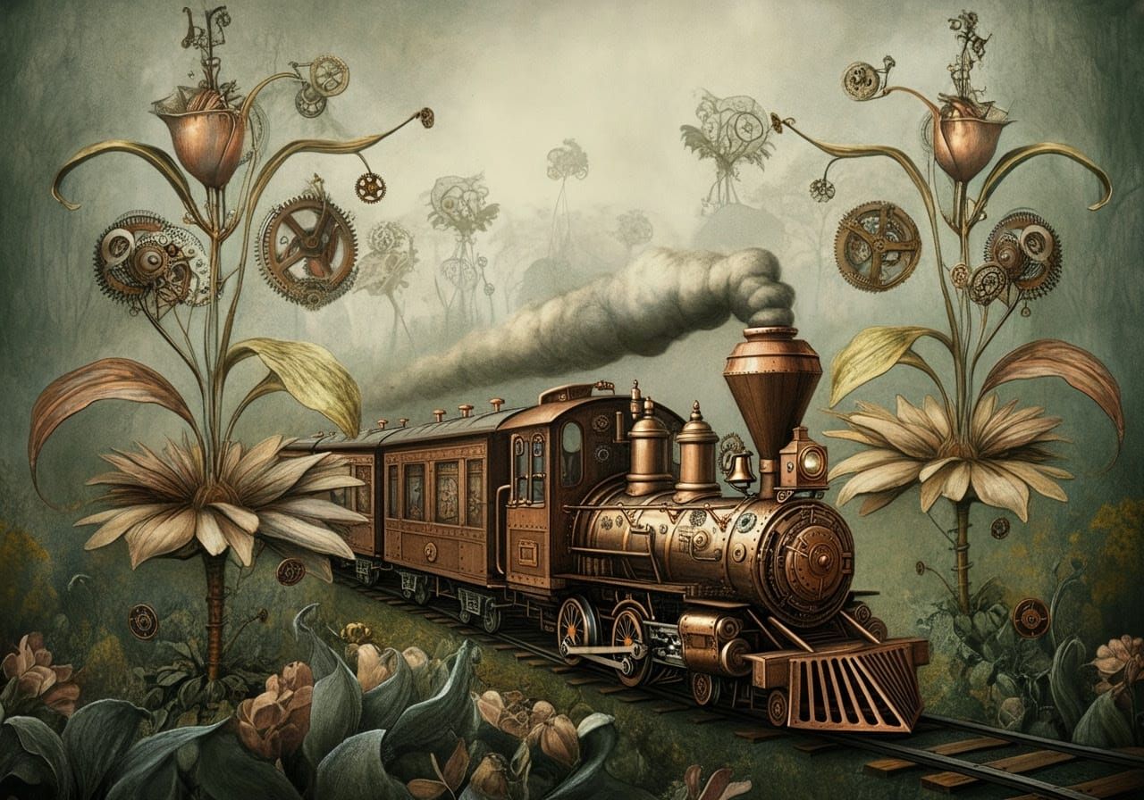 mechanical botanical garden train - mechanical botanical gar...