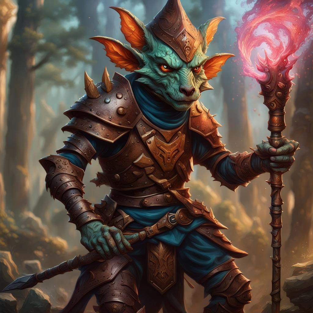 kobold warrior, magic the gathering, card art, - AI Generated Artwork ...