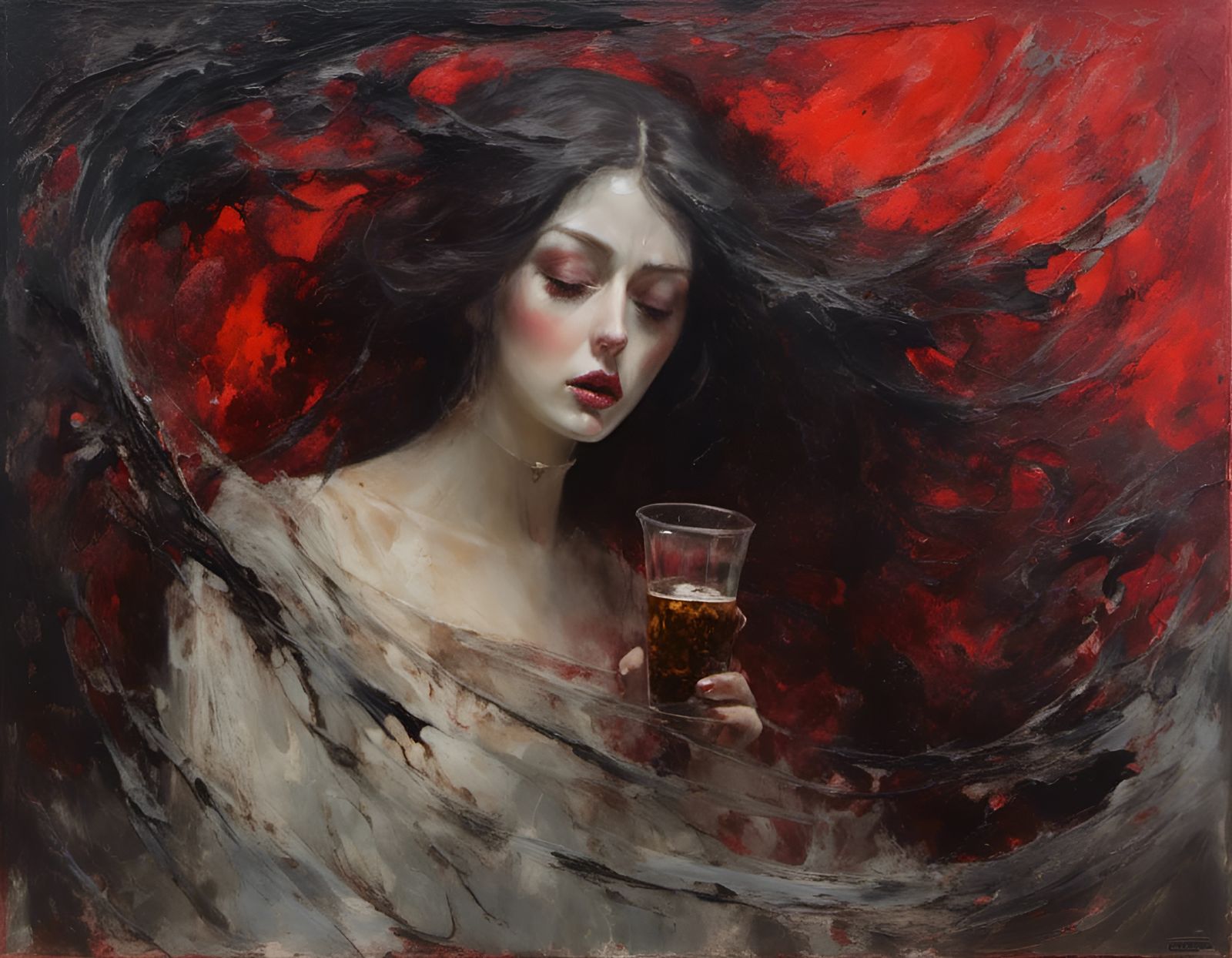 " Oh course she is dead, do you think I am crying because I spilt my ...