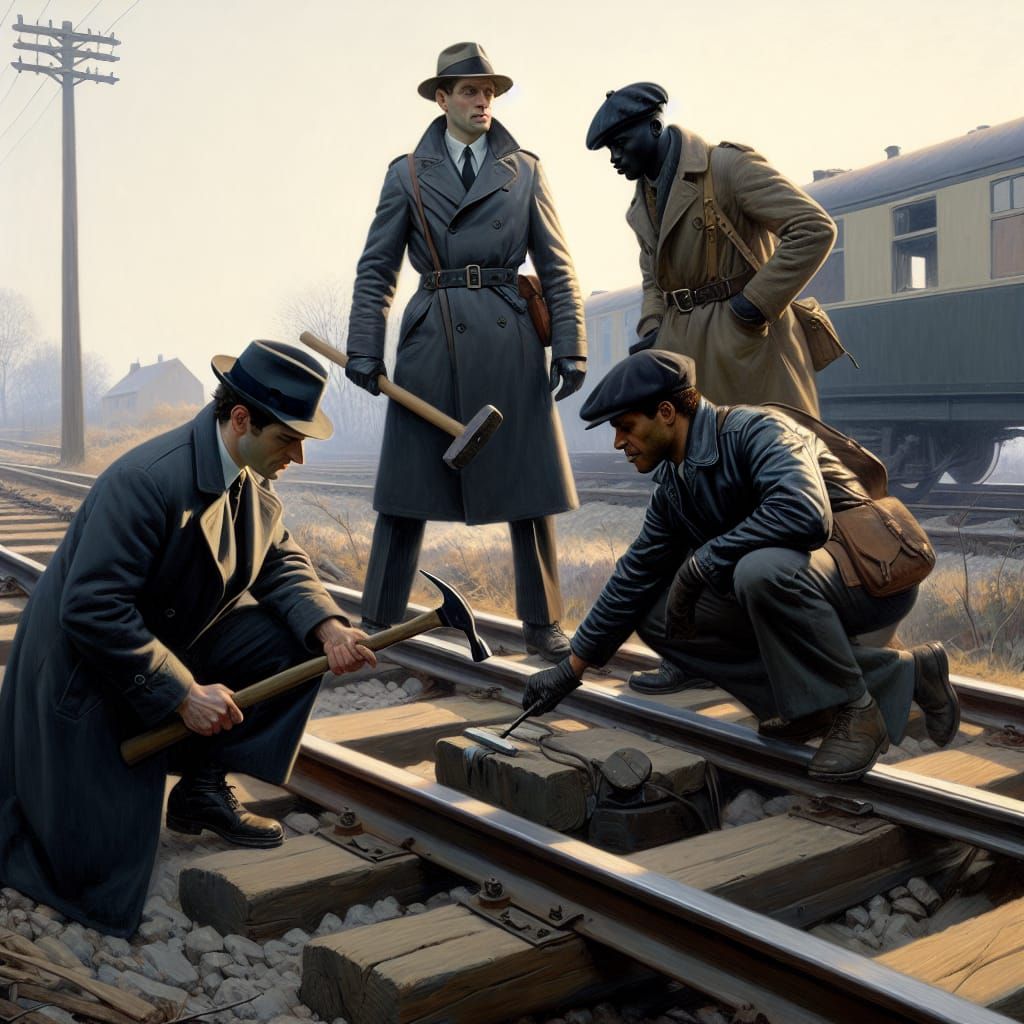 WWII: Resistance Members Beginning Their Daytime Activities - AI ...